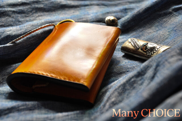 イタリアンヴィンテージバケッタ・コンパクト2つ折り財布(ナポリ) | iichi 日々の暮らしを心地よくするハンドメイドやアンティークのマーケットプレイス