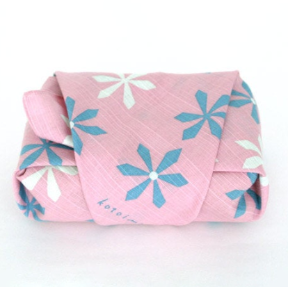 風呂敷 お弁当包み Kotoima ユキバナ（ピンク）綿100％ 50cm×50cm | iichi ハンドメイド・クラフト作品・手仕事品の通販
