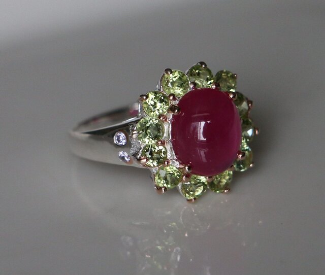 アートデザイン＊天然ルビー 指輪＊14号 SV | iichi 日々の暮らしを心地よくするハンドメイドやアンティークのマーケットプレイス