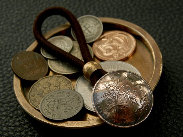 ＃H132 France Coin Hair Elastic | iichi ハンドメイド・クラフト作品・手仕事品の通販