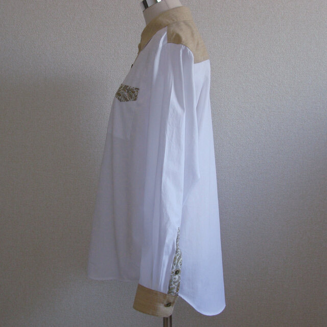 アーティストデザインシャツ 022 1点ものの個性的なシャツ | iichi ハンドメイド・クラフト作品・手仕事品の通販