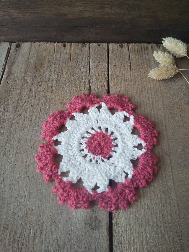 ニット×コットンのコースター | iichi ハンドメイド・クラフト作品・手仕事品の通販