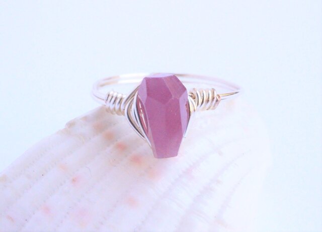 アフリカ産 ルビー タンブル Wire Ring | iichi ハンドメイド・クラフト作品・手仕事品の通販