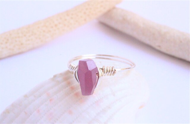 アフリカ産 ルビー タンブル Wire Ring | iichi ハンドメイド・クラフト作品・手仕事品の通販