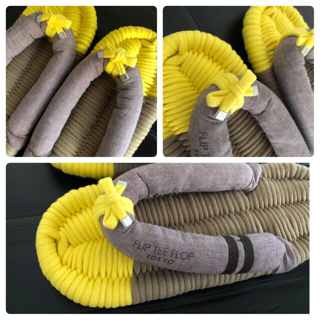 No.151【FLIP TEE FLOP】24cm《THE SPORTY》布ぞうり 上質なJonoJono使用 | iichi ハンドメイド・クラフト作品・手仕事品の通販