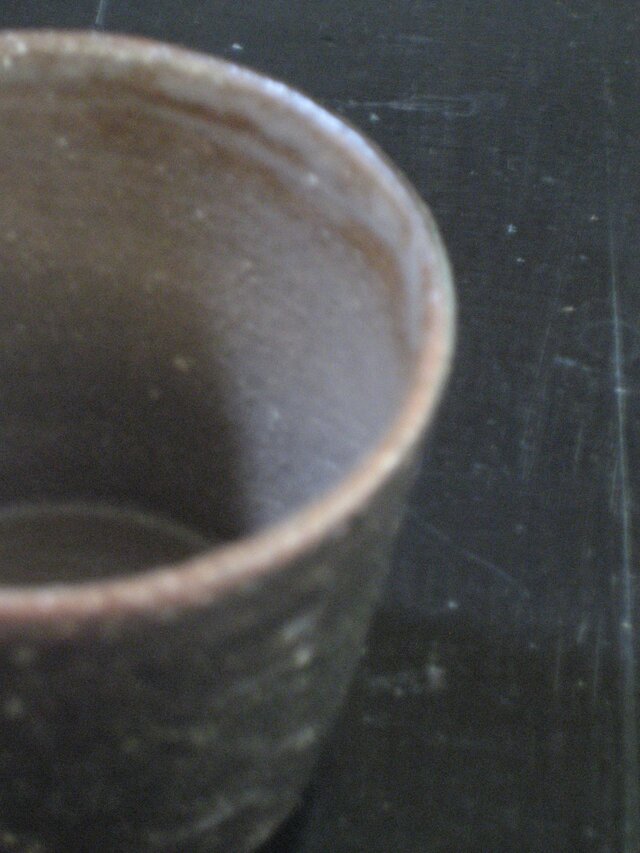 そば釉薄がけの赤土湯のみ | iichi ハンドメイド・クラフト作品・手仕事品の通販