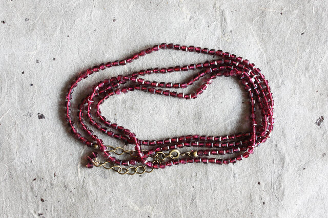 No. 158 ロードライトガーネットのネックレス | iichi ハンドメイド・クラフト作品・手仕事品の通販