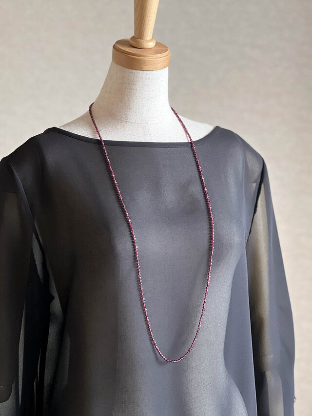 No. 158 ロードライトガーネットのネックレス | iichi ハンドメイド・クラフト作品・手仕事品の通販
