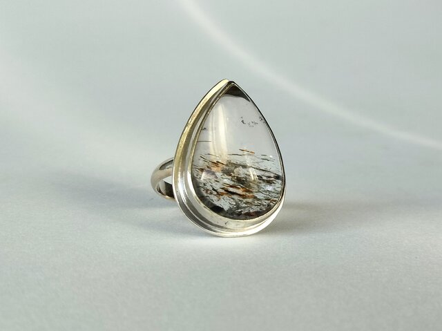 black super seven silver ring | iichi ハンドメイド・クラフト作品・手仕事品の通販