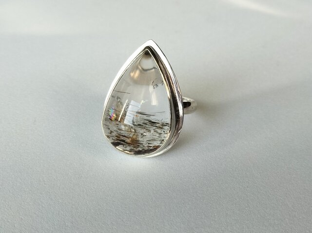 black super seven silver ring | iichi ハンドメイド・クラフト作品・手仕事品の通販