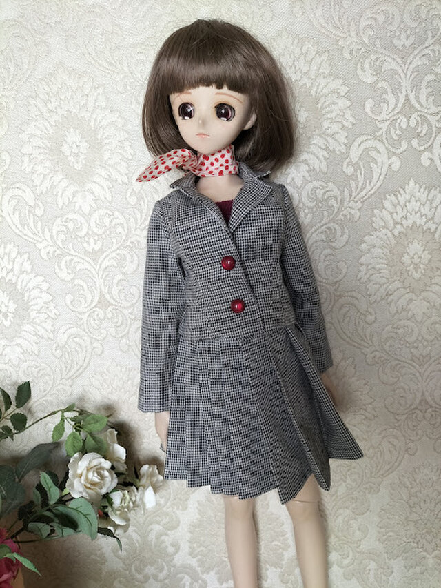 DD M胸用 チドリ格子のスーツセット | iichi ハンドメイド・クラフト作品・手仕事品の通販