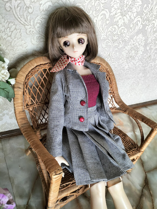 DD M胸用 チドリ格子のスーツセット | iichi ハンドメイド・クラフト作品・手仕事品の通販