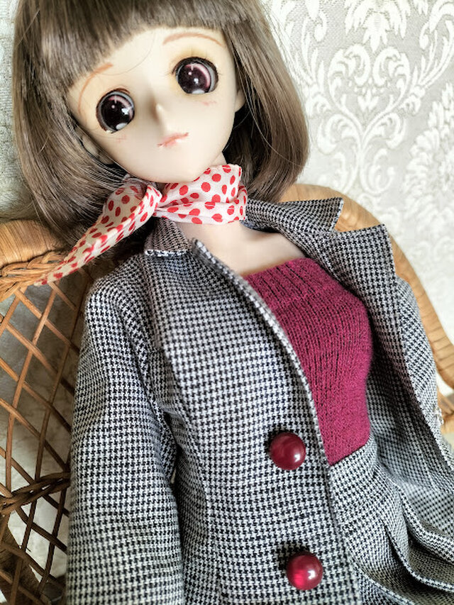 DD M胸用 チドリ格子のスーツセット | iichi ハンドメイド・クラフト作品・手仕事品の通販