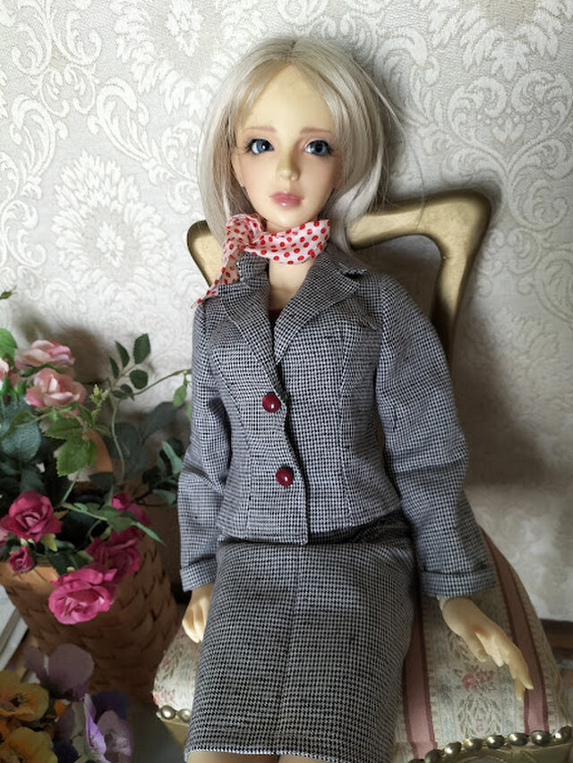 SD16タイプ用 チドリ格子のスーツセット | iichi ハンドメイド・クラフト作品・手仕事品の通販