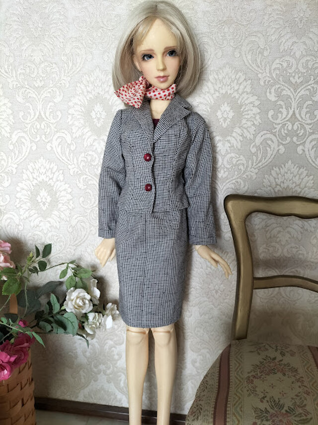 SD16タイプ用 チドリ格子のスーツセット | iichi ハンドメイド・クラフト作品・手仕事品の通販