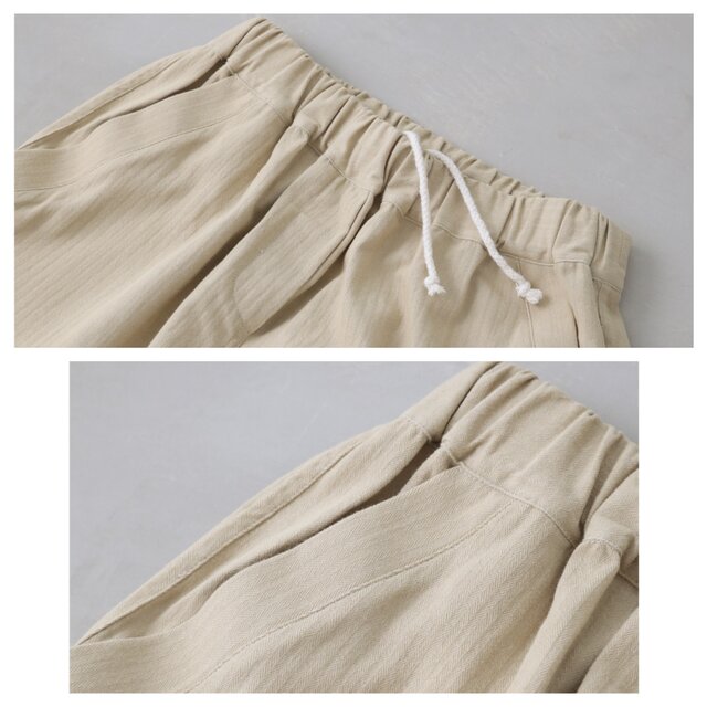 Easy pants / cream | iichi 日々の暮らしを心地よくするハンドメイドやアンティークのマーケットプレイス