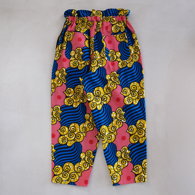 受注制作】ユニセックスで履けるバルーンパンツ アフリカンワックスファブリック / Cloud Nine | iichi ハンドメイド・クラフト作品・手仕事品の通販