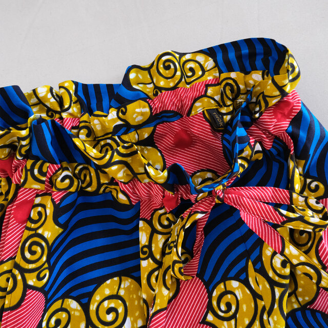 受注制作】ユニセックスで履けるバルーンパンツ アフリカンワックスファブリック / Cloud Nine | iichi ハンドメイド・クラフト作品・手仕事品の通販