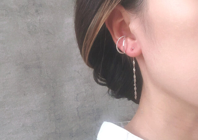 【Totto】silver925イヤーカフ リング 2way | iichi 日々の暮らしを心地よくするハンドメイドやアンティークのマーケットプレイス