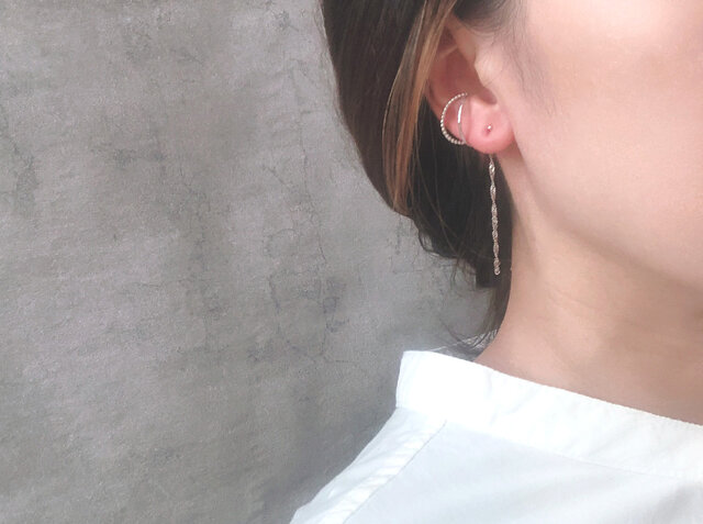 【Totto】silver925イヤーカフ リング 2way | iichi 日々の暮らしを心地よくするハンドメイドやアンティークのマーケットプレイス