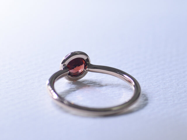 Garnet_0.62ct K18PG Ring 【Ponte/ポンテ】 | iichi ハンドメイド・クラフト作品・手仕事品の通販