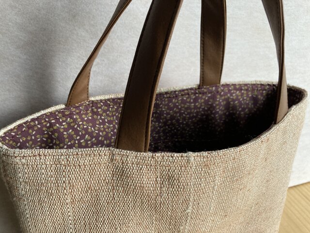 ミニ トートバッグ 草木染め 五号 | iichi 日々の暮らしを心地よくするハンドメイドやアンティークのマーケットプレイス