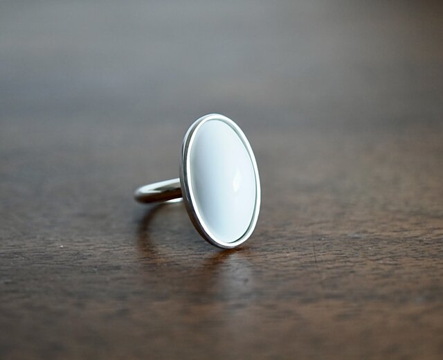 operaculam ring (oval) | iichi ハンドメイド・クラフト作品・手仕事品の通販