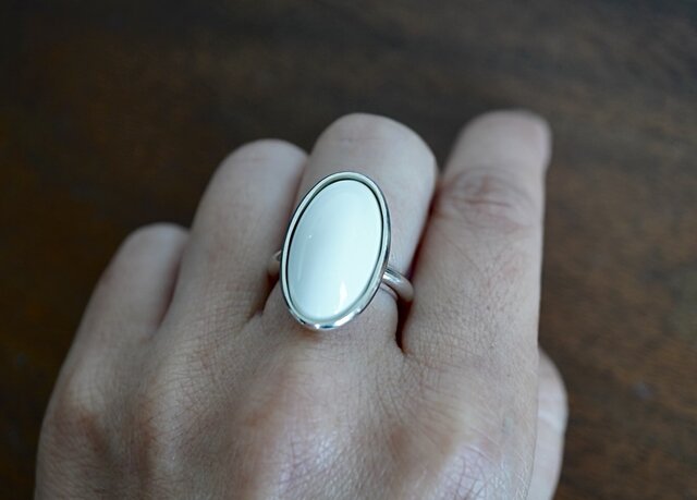 operaculam ring (oval) | iichi ハンドメイド・クラフト作品・手仕事品の通販