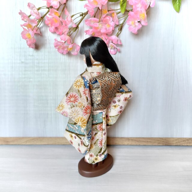 「たなびく花絵巻」22cmドール振袖着物 | iichi ハンドメイド・クラフト作品・手仕事品の通販