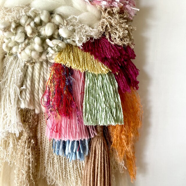 【一点もの】流木 ウィービングタペストリー『primitive, r.』 | iichi ハンドメイド・クラフト作品・手仕事品の通販