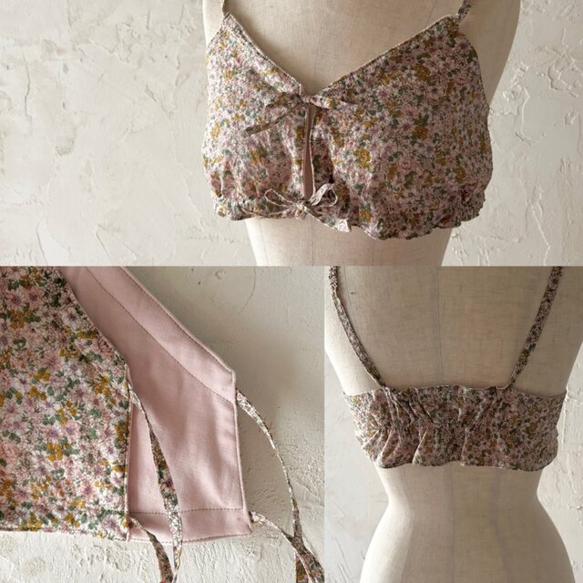 Choose！ストレスフリー パット入りブラ ＆ショーツ : : honey03 | iichi ハンドメイド・クラフト作品・手仕事品の通販