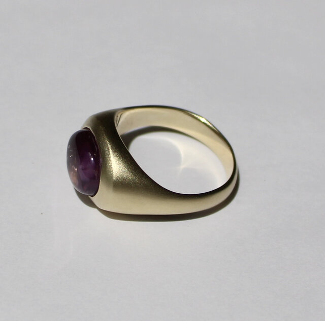 Bicolor amethyst Ring / K10YG | iichi ハンドメイド・クラフト作品・手仕事品の通販
