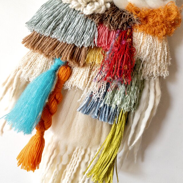 【一点もの】流木 ウィービングタペストリー『primitive, s.』 | iichi ハンドメイド・クラフト作品・手仕事品の通販