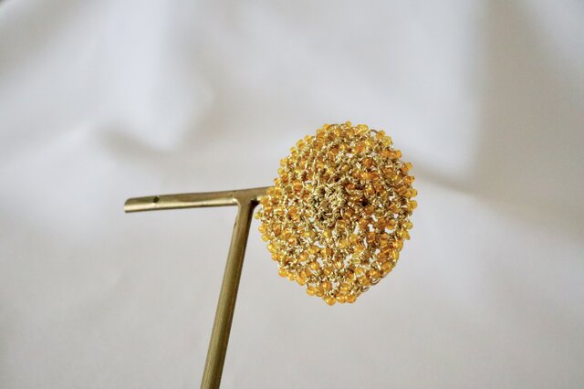 orange lace flowers | iichi ハンドメイド・クラフト作品・手仕事品の通販