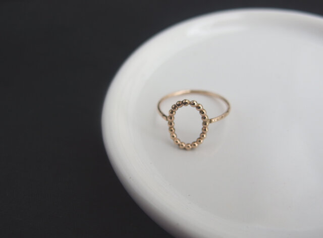 【Mone】14kgfリング ラウンドリング | iichi 日々の暮らしを心地よくするハンドメイドやアンティークのマーケットプレイス