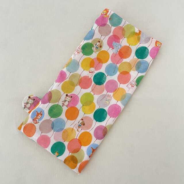 ガーゼハンカチ ユキエモンバルーンランドたぬきちゃんタグ | iichi ハンドメイド・クラフト作品・手仕事品の通販