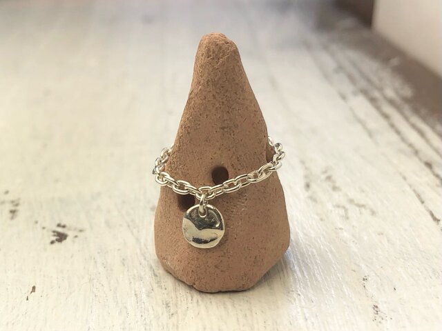 9号/プレートチェーンリング【S】/silver925/No.00196224 | iichi ハンドメイド・クラフト作品・手仕事品の通販