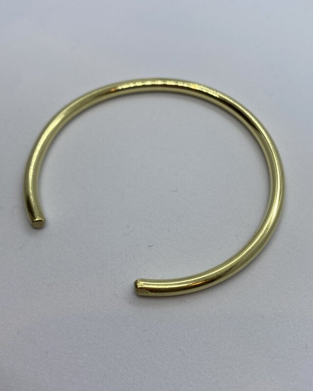 真鍮バングル 3.5mm丸線 【丸型】 | iichi ハンドメイド・クラフト作品・手仕事品の通販