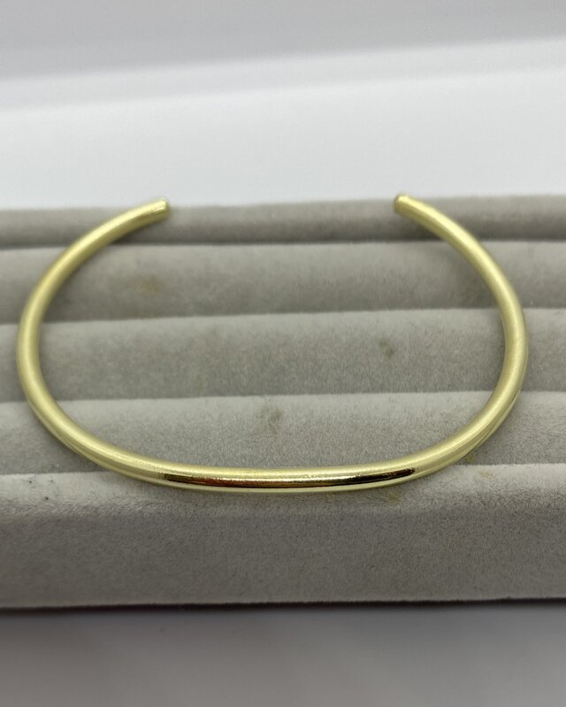 真鍮バングル 2.6mm丸線 | iichi ハンドメイド・クラフト作品・手仕事品の通販