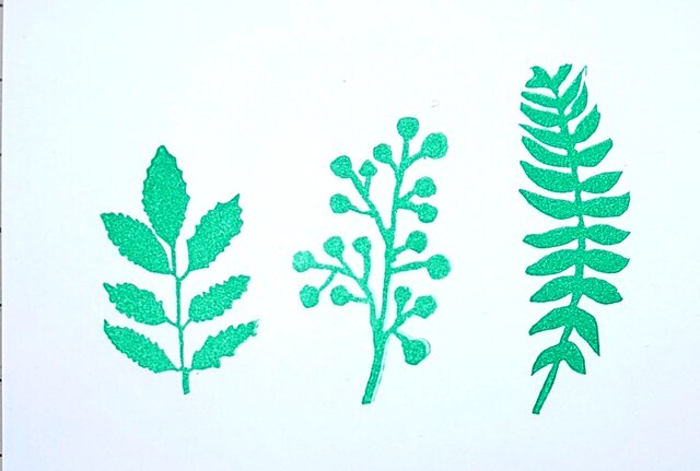 消しゴムはんこ「ボタニカル⑥」3個セット | iichi 日々の暮らしを心地よくするハンドメイドやアンティークのマーケットプレイス