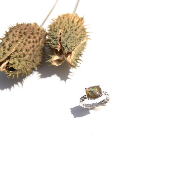 アンモライトリング No.2【Silver925】12.5号 | iichi ハンドメイド・クラフト作品・手仕事品の通販