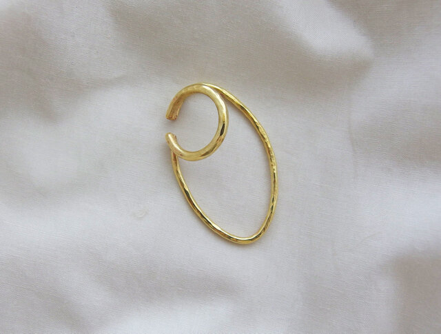 イヤーカフ 2連 brass | iichi ハンドメイド・クラフト作品・手仕事品の通販