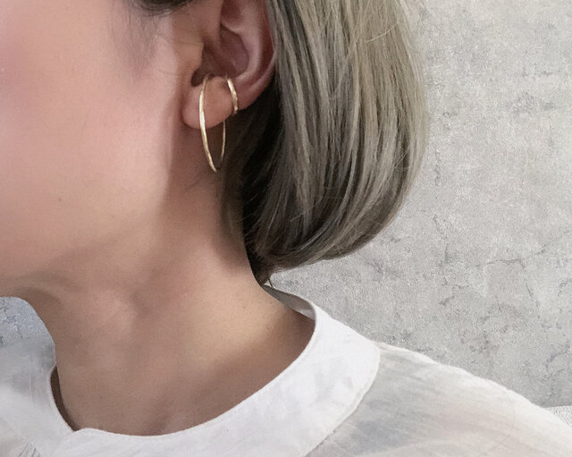 イヤーカフ 2連 brass | iichi ハンドメイド・クラフト作品・手仕事品の通販