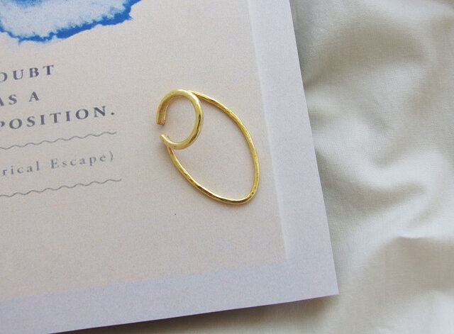イヤーカフ 2連 brass | iichi ハンドメイド・クラフト作品・手仕事品の通販