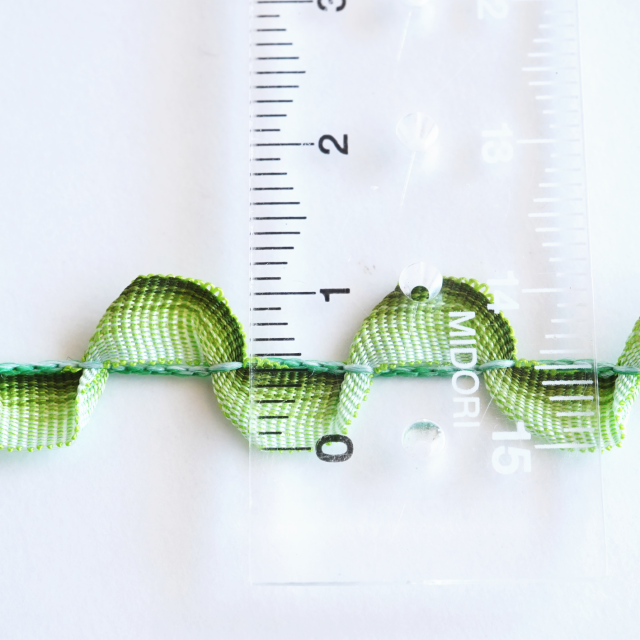 (1m) グラデーションリボン スカラップ ブルー | iichi ハンドメイド・クラフト作品・手仕事品の通販