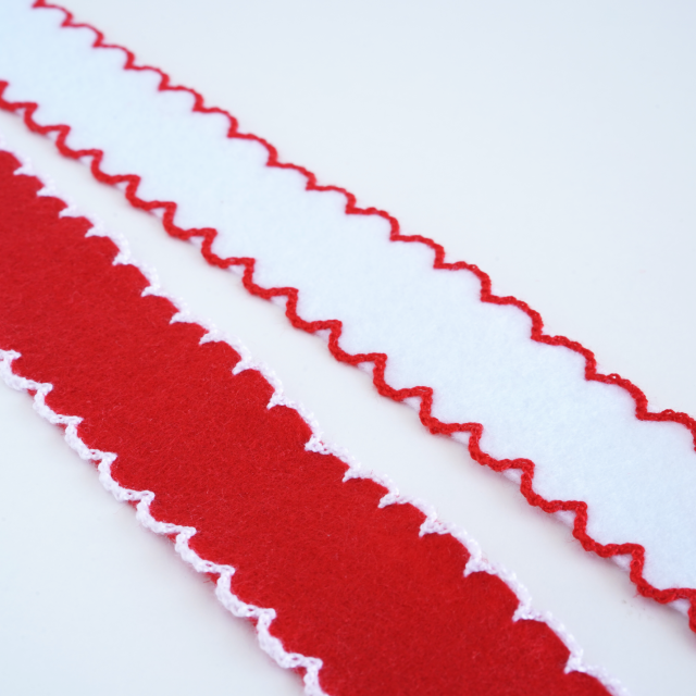 (1m) フェルトリボン 25mm スカラップ 白 | iichi ハンドメイド・クラフト作品・手仕事品の通販