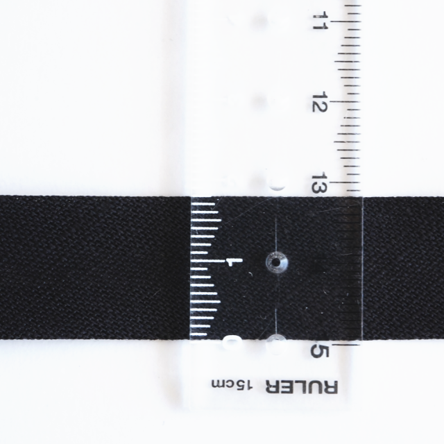 (1m) コットンリネン 両折バイアステープ 18mm ブラック スペイン製 ＊ 綿麻 黒 | iichi ハンドメイド・クラフト作品・手仕事品の通販