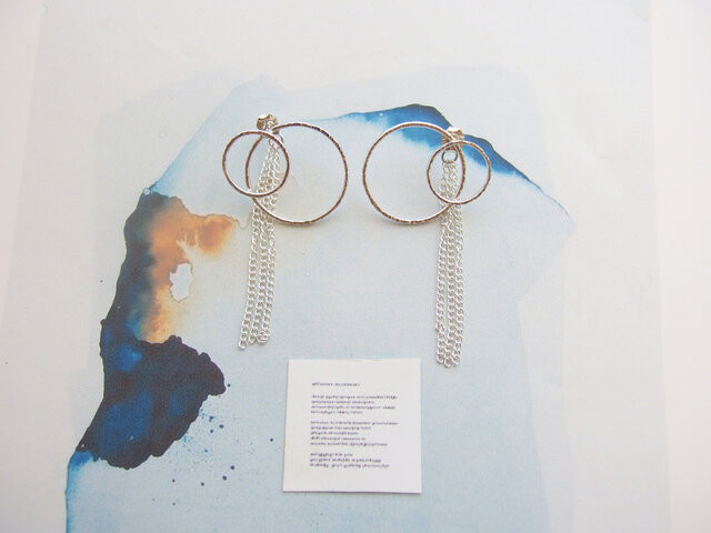 【giselle】 シルバーピアス 2WAY | iichi ハンドメイド・クラフト作品・手仕事品の通販