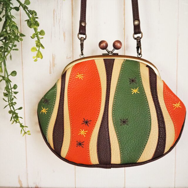 がま口ポシェット・ミルキーウェイ・なみなみ | iichi ハンドメイド・クラフト作品・手仕事品の通販