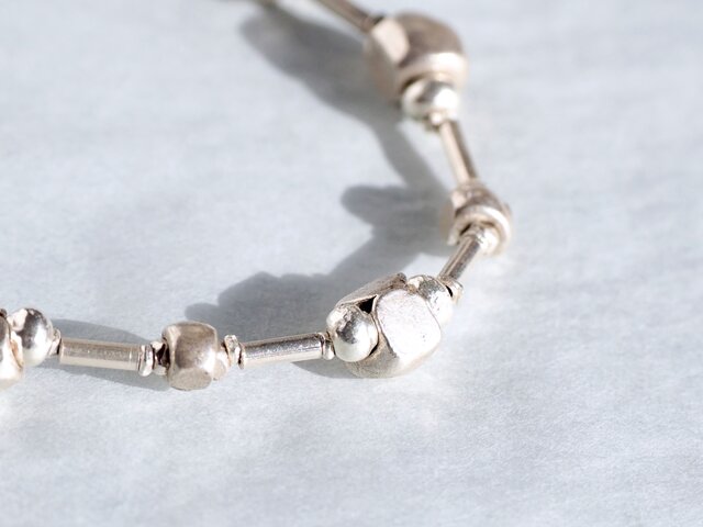 無垢シルバー ブレスレット silver950 ユニセックス | iichi ハンドメイド・クラフト作品・手仕事品の通販